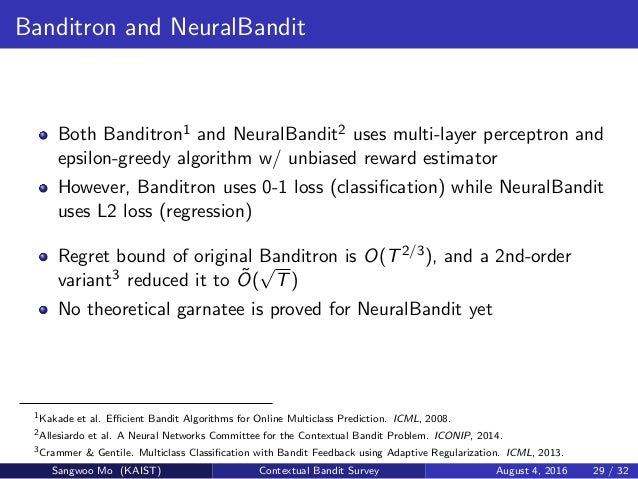 Contextual Bandit Survey Contextual Bandit Survey