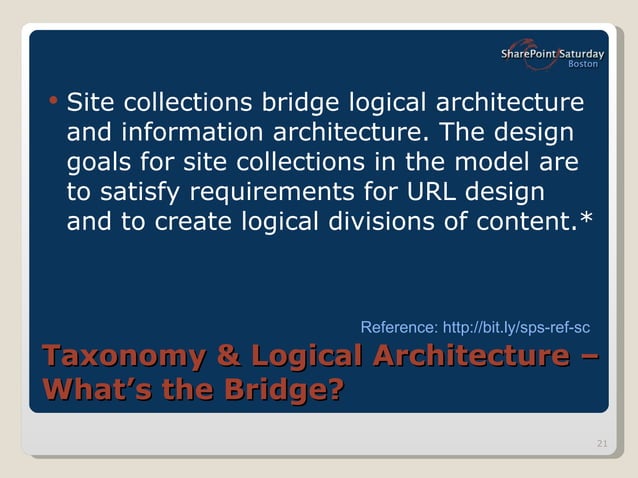 Contextual Considerations: Logical Architecture And Taxonomy | PPT