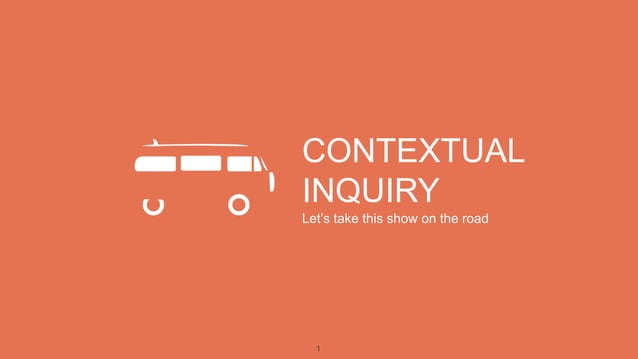 Contextual Inquiry Workshop | PPT