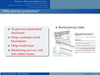 Contextual Integrity for Argumentation-based Privacy Reasoning | PDF