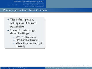 Contextual Integrity for Argumentation-based Privacy Reasoning | PDF