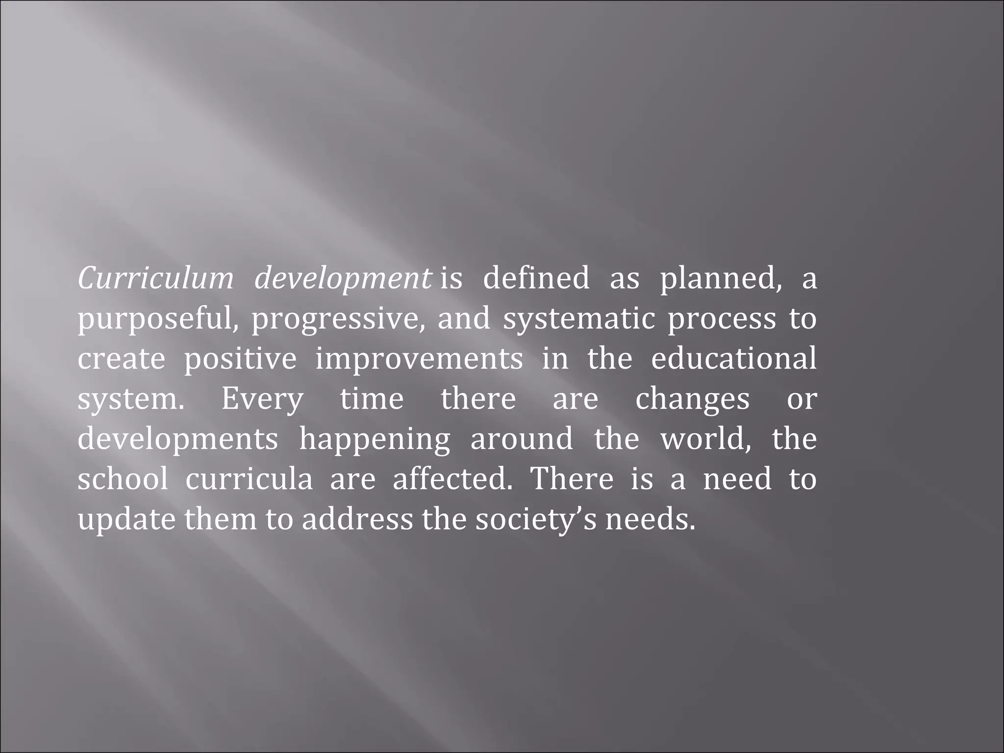 Contextualised curriculum | PPT
