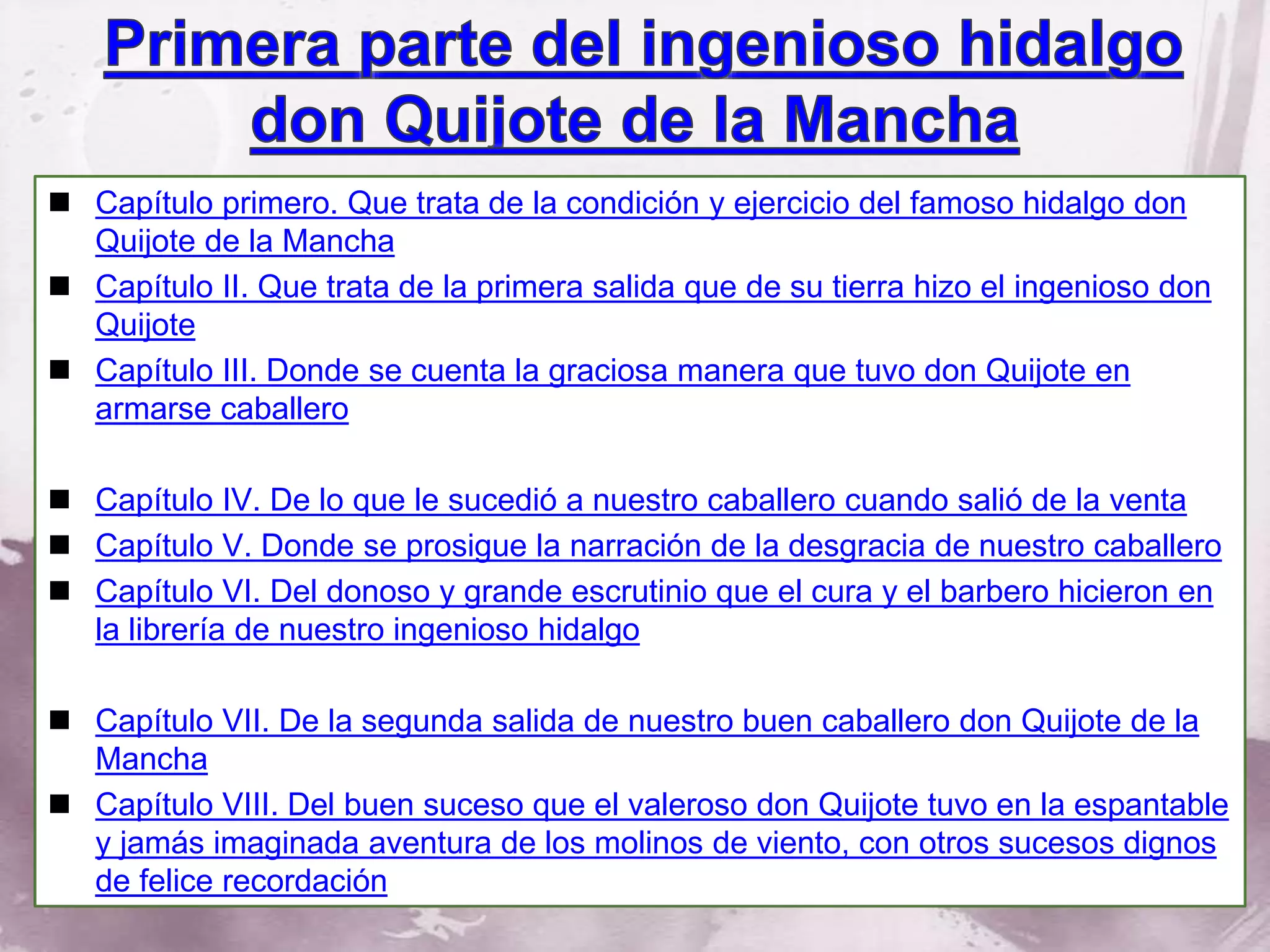 Contextualizacion el ingenioso hidalgo don quijote de la mancha | PPTX ...