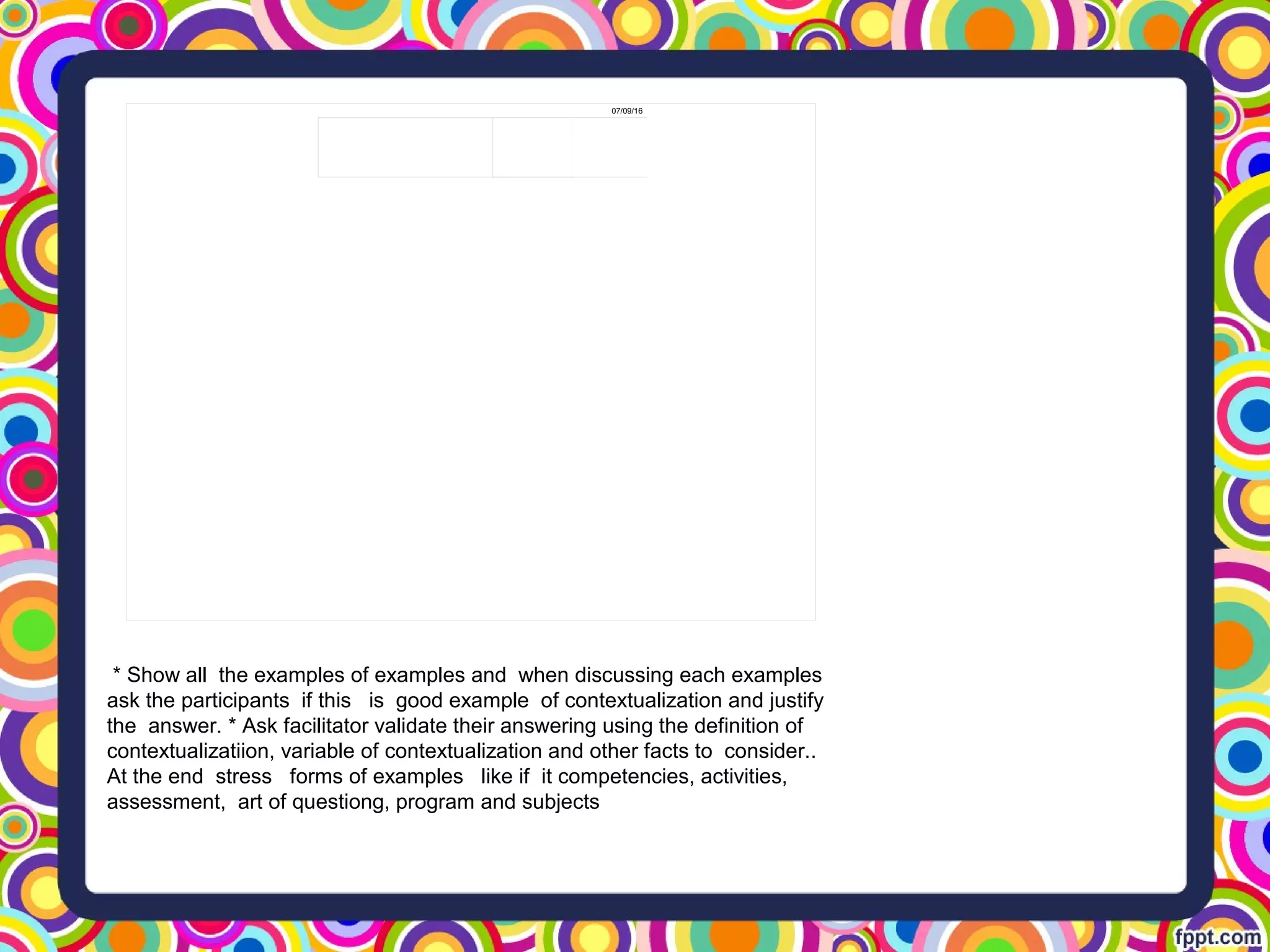 Contextualization And Localization Ppt