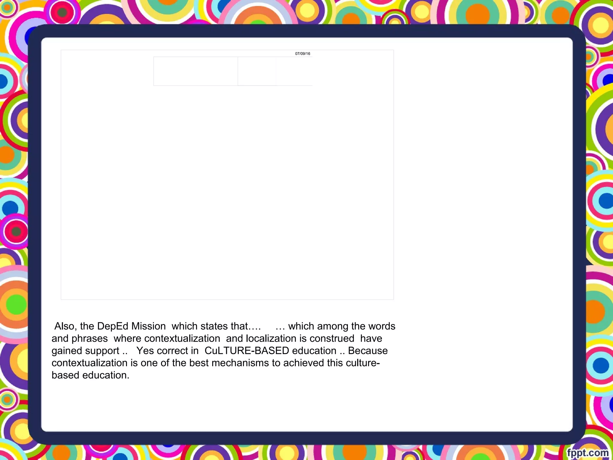 Contextualization and-localization | PPT