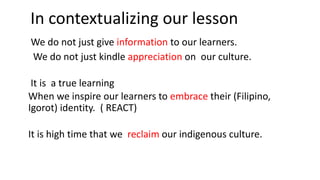 Contextualize Lesson Plan | PPTX