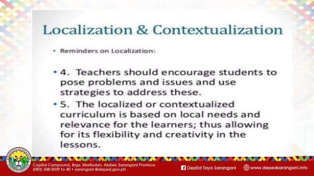 CONTEXTUALIZATION-LAS-SDO-Guidelines.pptx | Educational Assessment ...