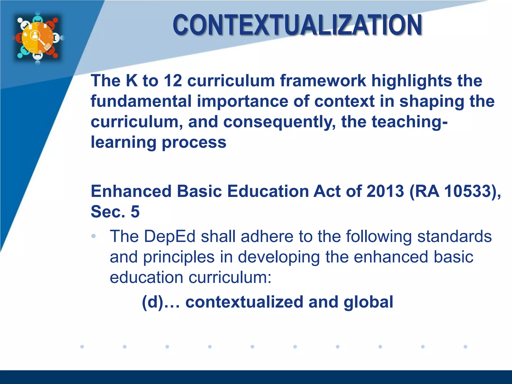 Contextualization in the Philippines | PDF