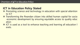 Contextualization of the UNESCO ICT CFT in Rwanda | PPT