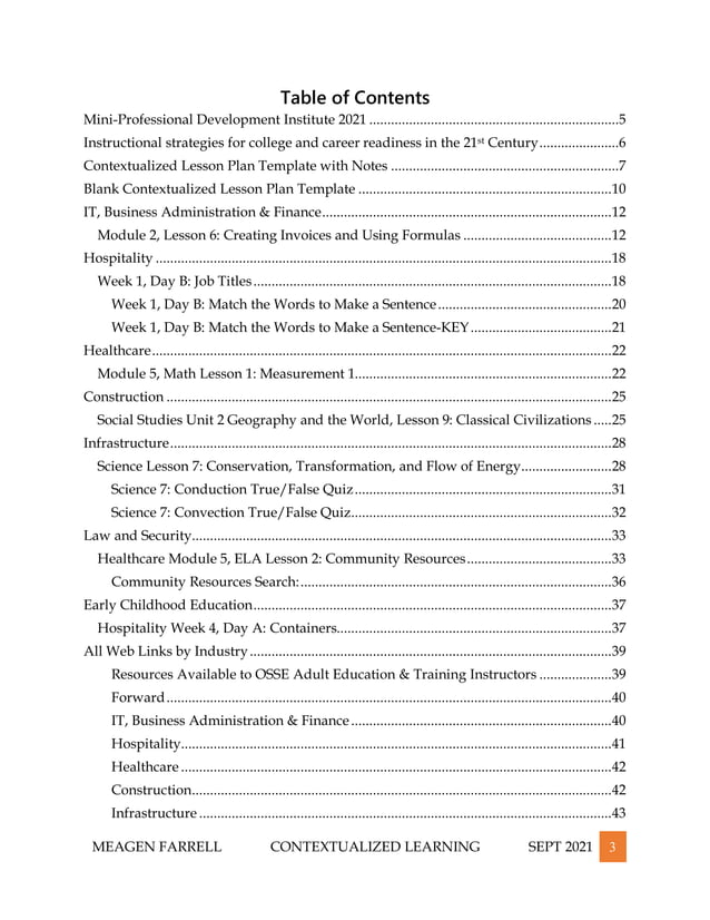 Contextualized Lesson Plans: Accessible Online Tools for Contextualized ...