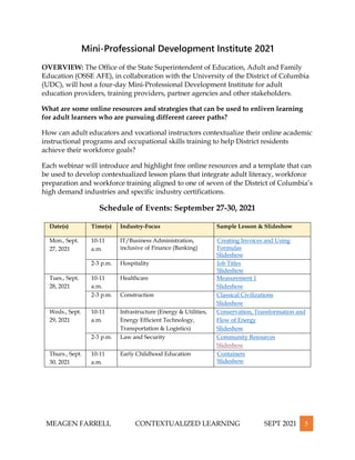 Contextualized Lesson Plans: Accessible Online Tools for Contextualized ...