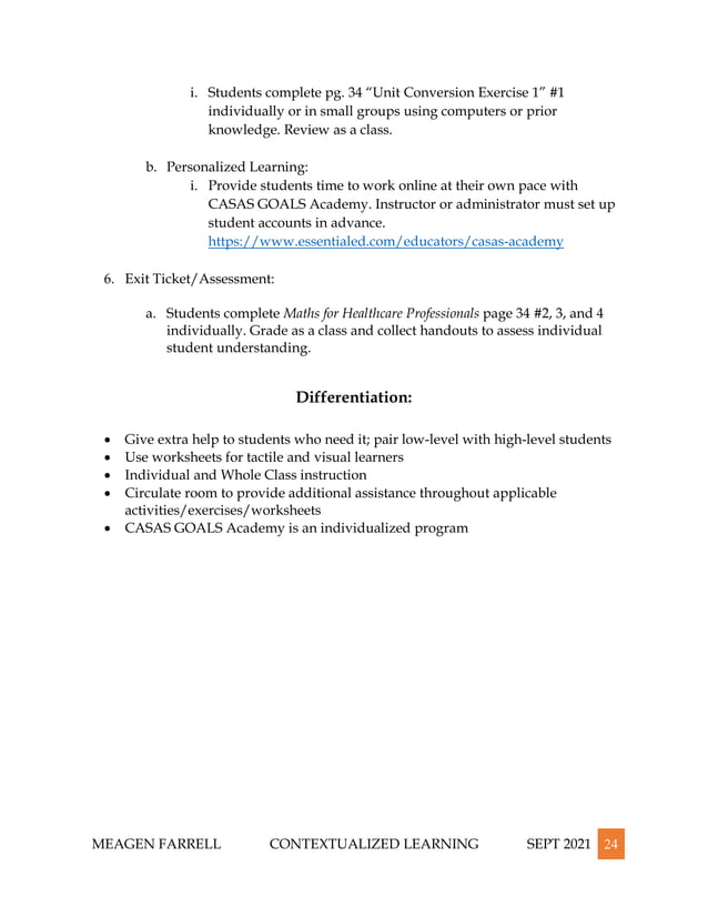 Contextualized Lesson Plans: Accessible Online Tools for Contextualized ...