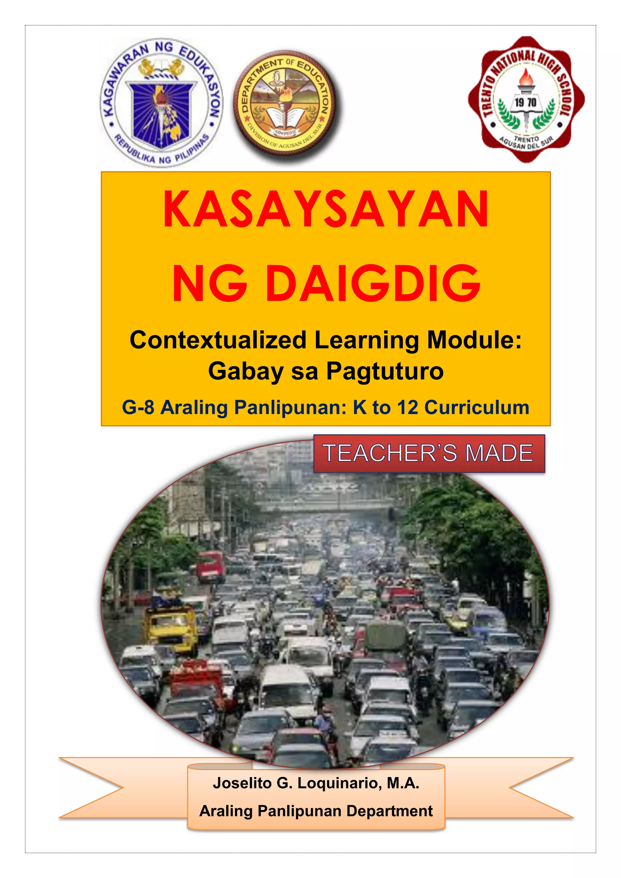 Contextualized learning module in kasaysayan ng daigdig | PDF