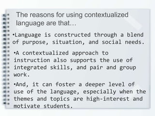 Contextualizing Language | PPT | Free Download