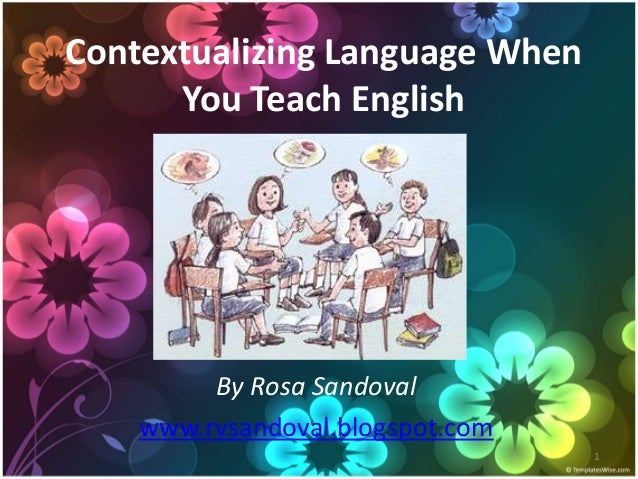 Contextualizing language