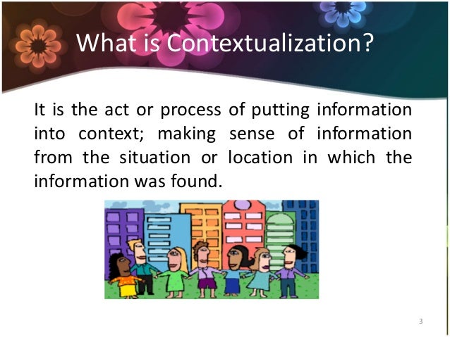 Contextualizing language