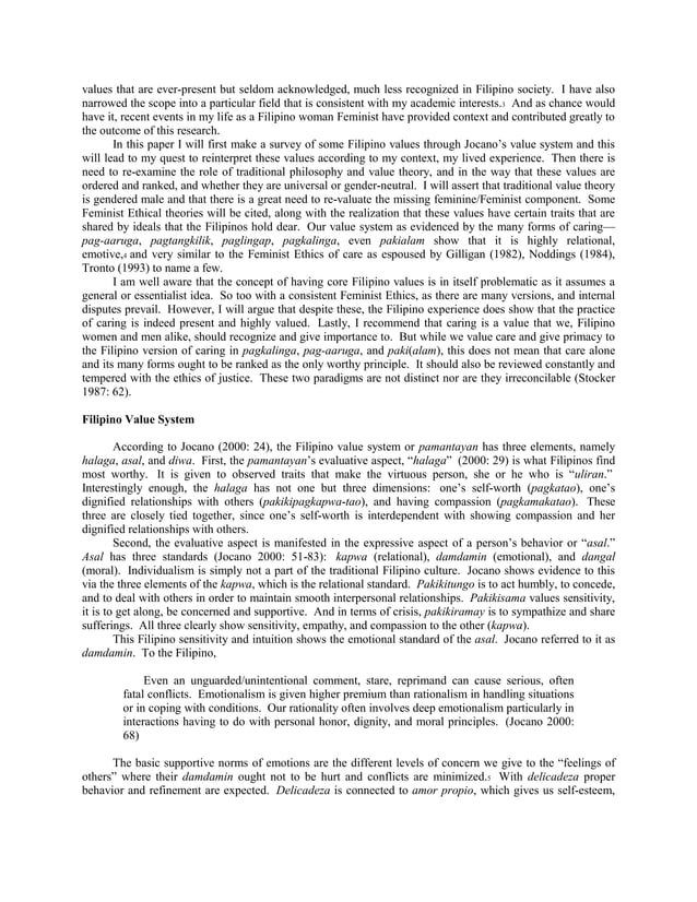 Contextualizing the filipino values | DOCX