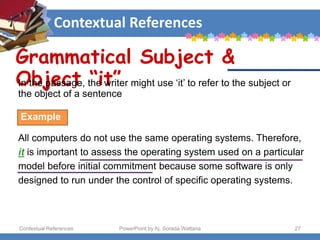 Contextual references | PPT