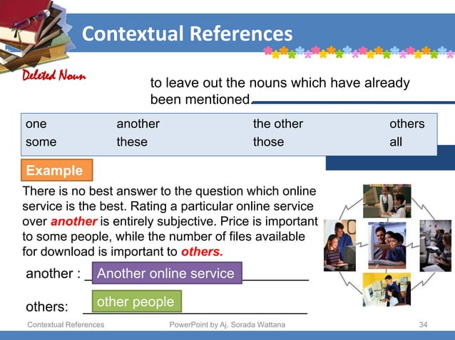 ContextualReferences in understanding reading comprehension | PPT