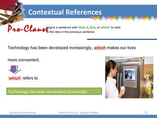 Contextual reference words | PPT