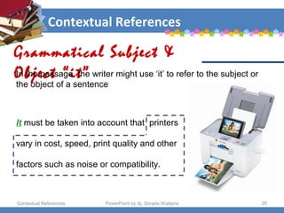 Contextual reference words | PPT