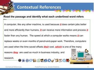 Contextual reference words | PPT
