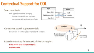 Contextual support for collaborative information retrieval | PPT