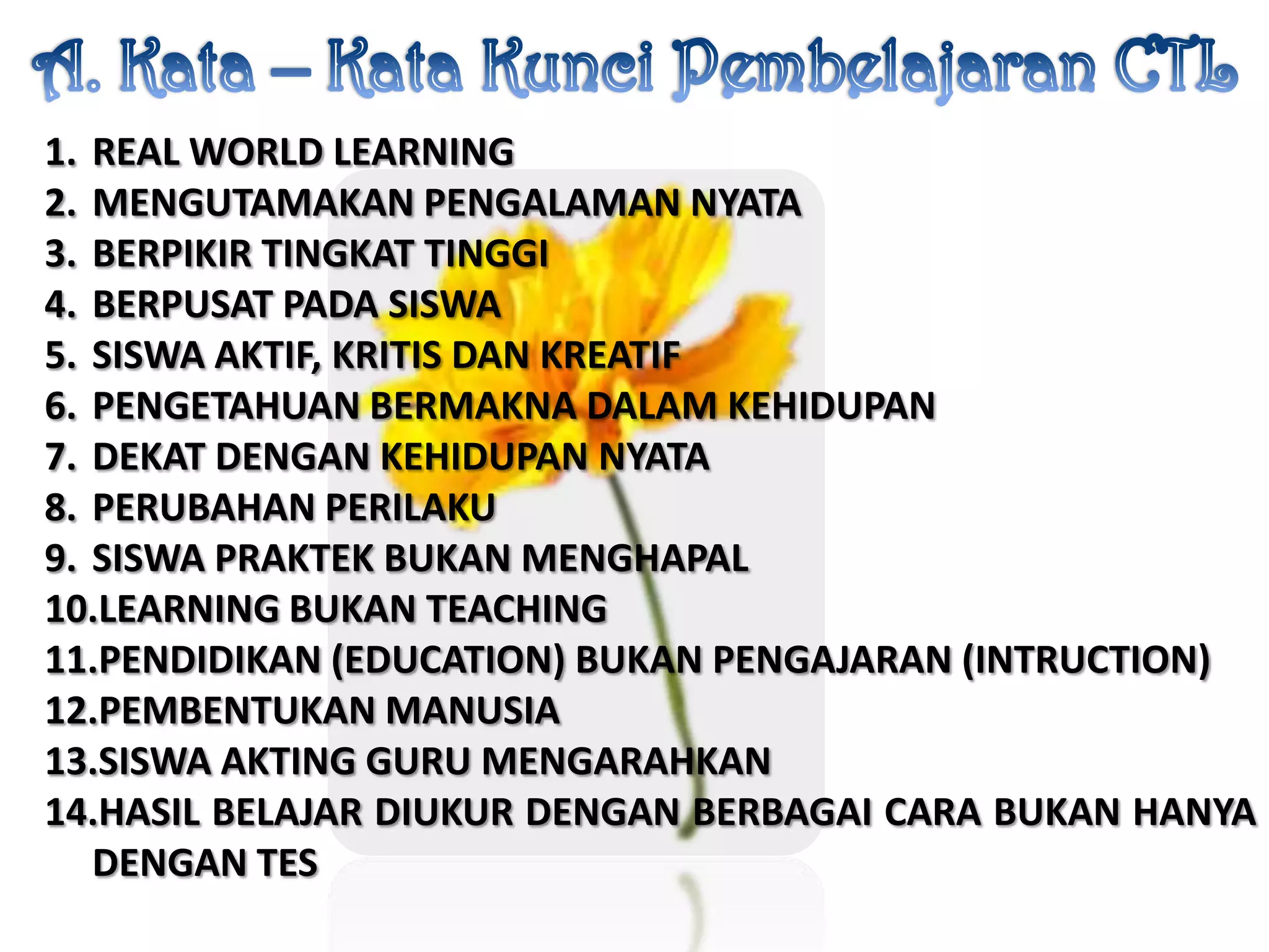 Contextual teaching learning | PPTX