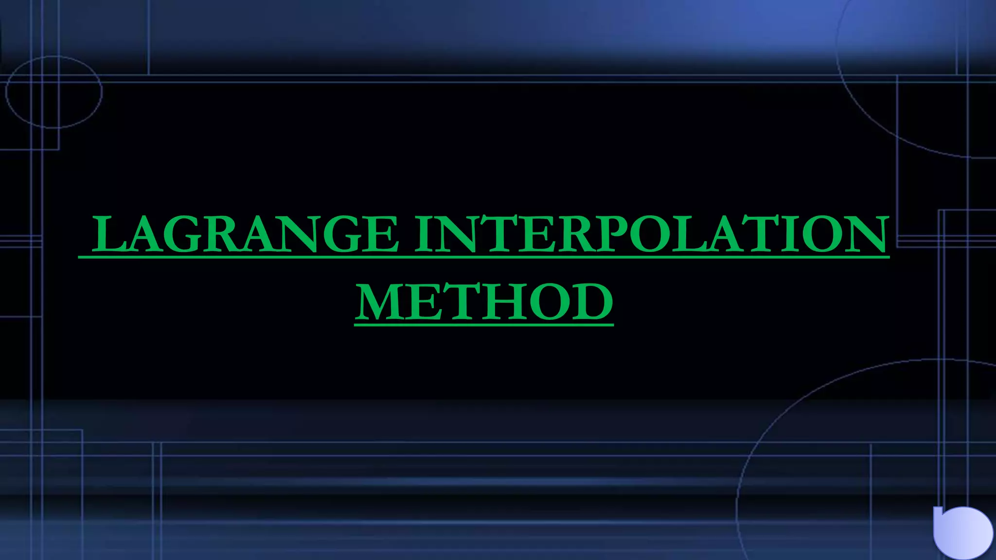 lagrange interpolation | PPTX