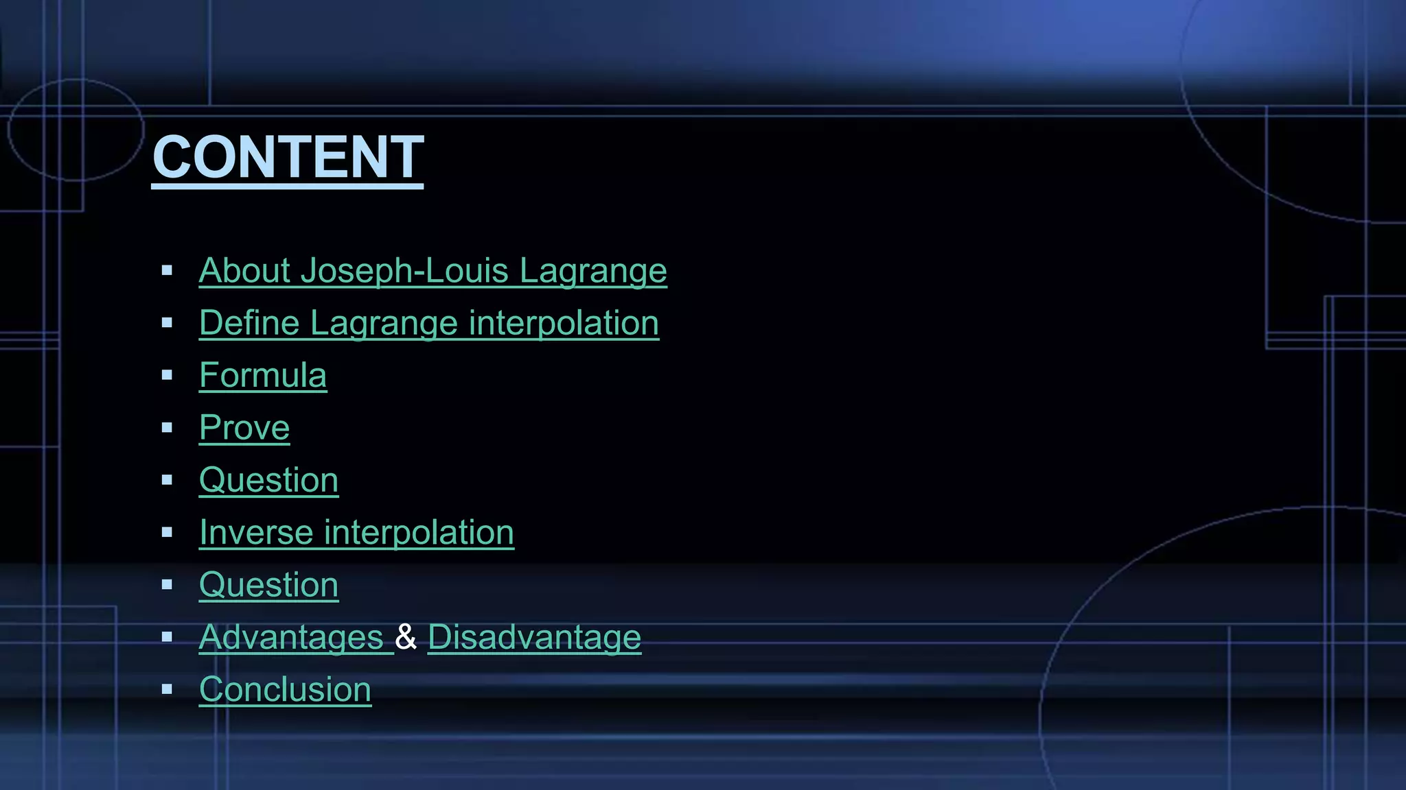 lagrange interpolation | PPTX