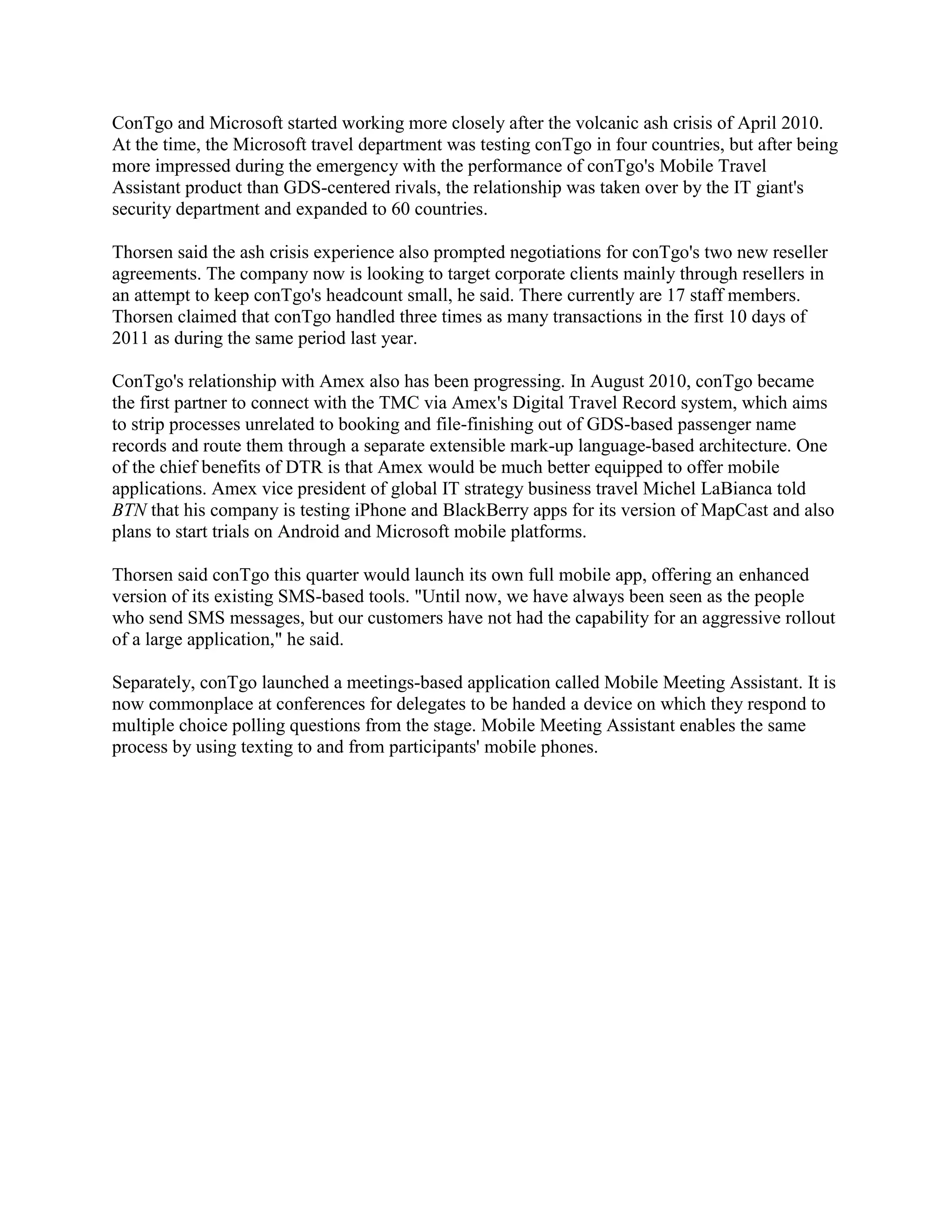 Contgo To Debut Bidirectional Mobile Mapping Communications Pdf