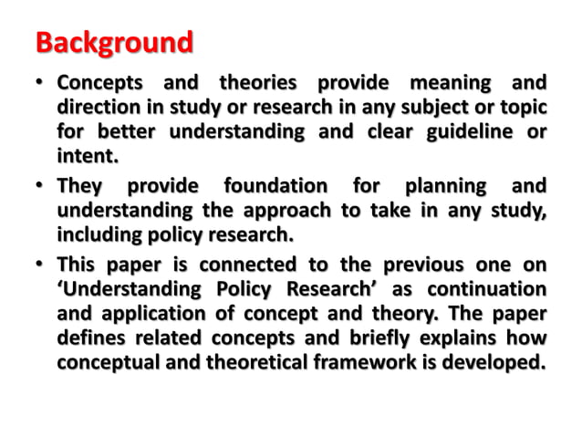 DEVELOPING APPROPRIATE CONCEPTUAL AND THEORETICAL FRAMEWORK | PPTX | Physics | Science