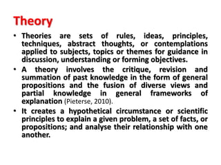 DEVELOPING APPROPRIATE CONCEPTUAL AND THEORETICAL FRAMEWORK | PPTX ...