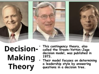 The Contigency of Leadership in Education very useful | PPT