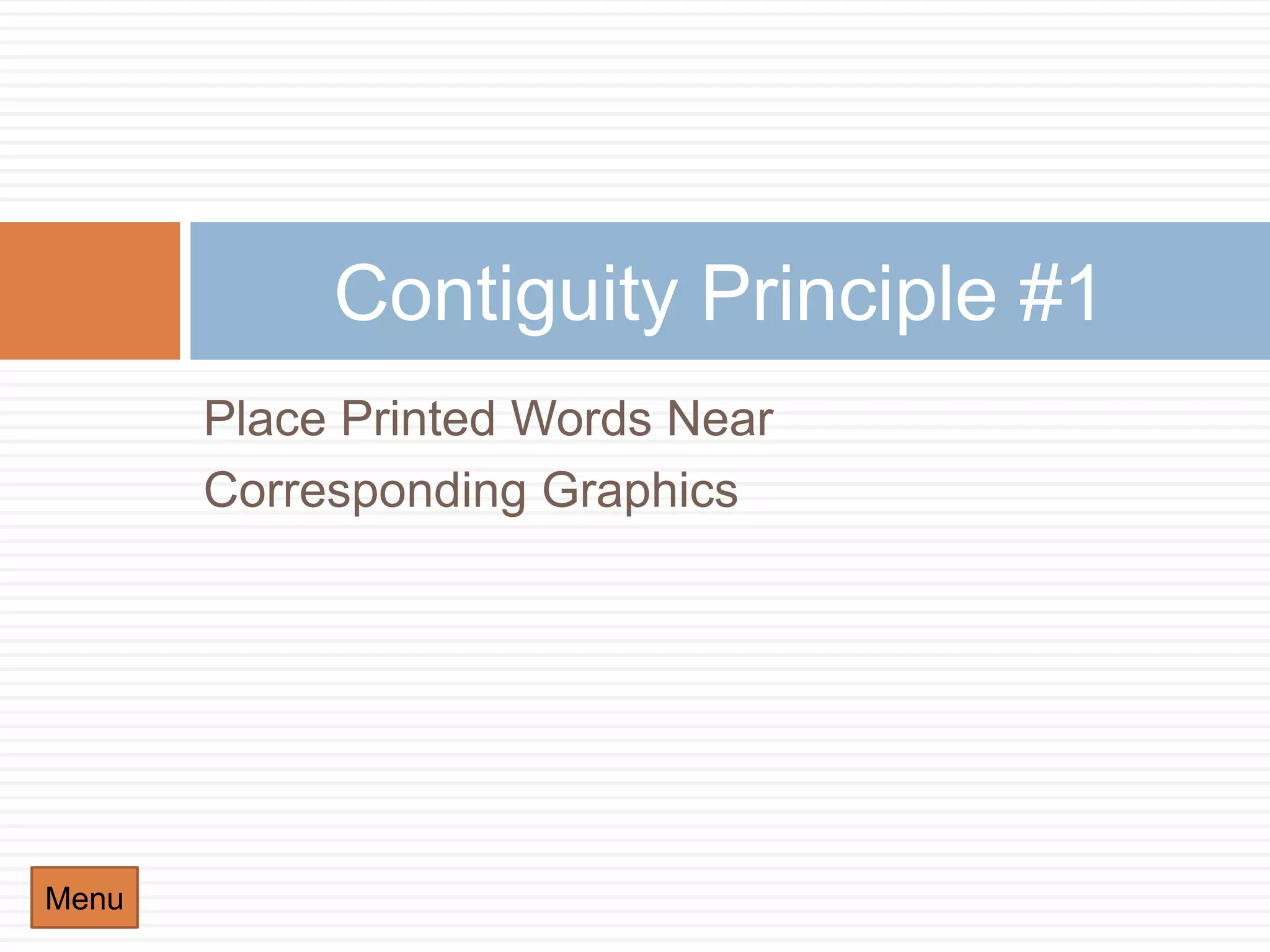 Contiguity Principle of Multimedia Design | PPTX