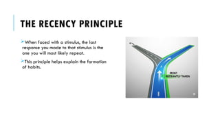contiguity theory by Guthrie- principles, learning implications | PPTX