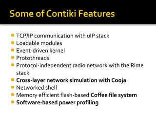 Contiki IoT simulation | PPT