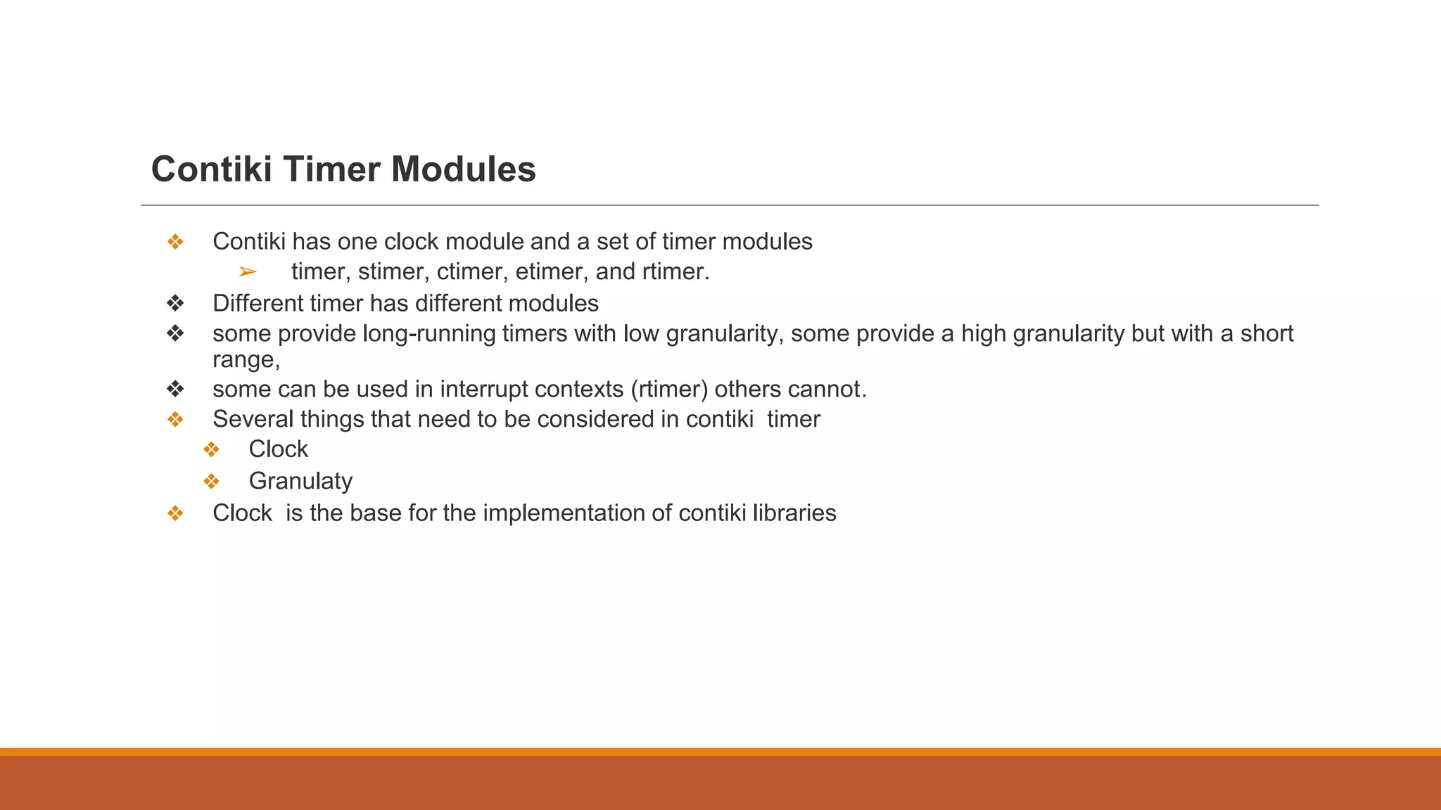 Contiki os timer tutorial | PPT