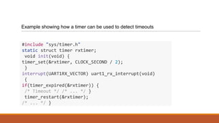 Contiki os timer tutorial | PPT