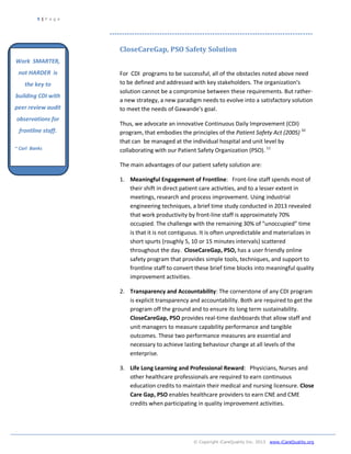 Continuous Daily Improvement by Front-line Nurses Drives Quality ...