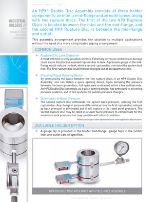 Continental Disc HPX Rupture Disc Family | PDF | Chemistry | Science