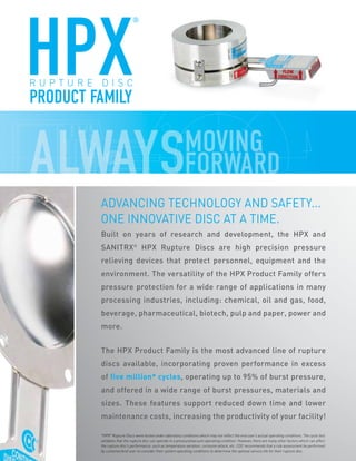 Continental Disc HPX Rupture Disc Family | PDF | Chemistry | Science