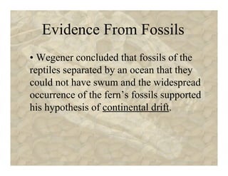 Continental Drift Notes - Jenny | PDF