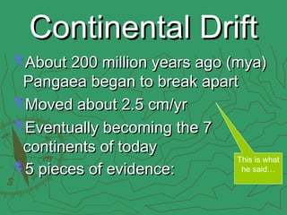 Continental Drift | PPT