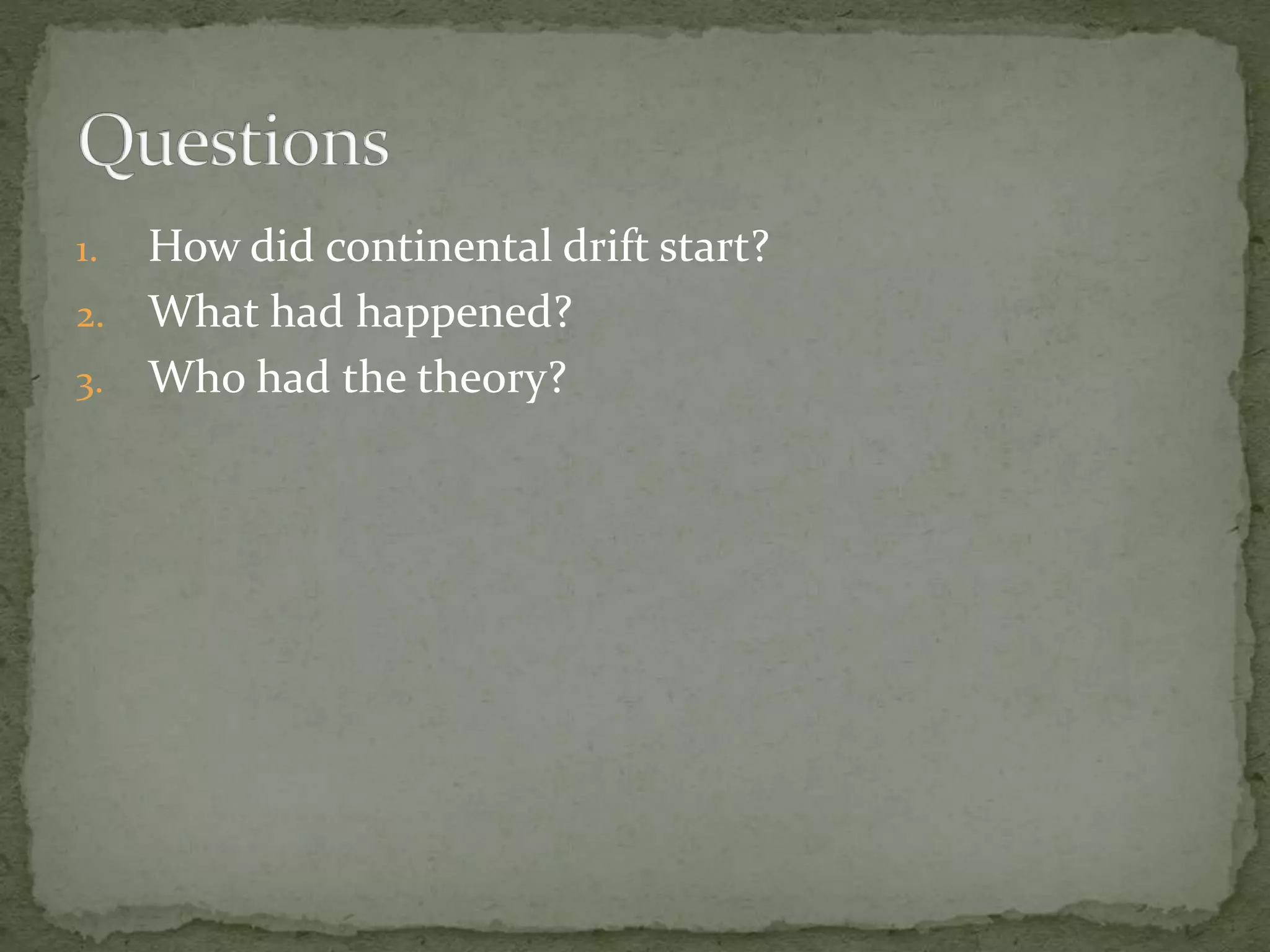 Continental drift | PPTX