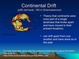Continental drift lesson ppt presentation | PPT | Geography | Science