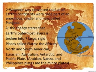 Continental drift and seafloor spreading | PPTX