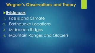 Continental drift and tectonic theory | PPT