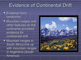 Continental drift notes | PPT