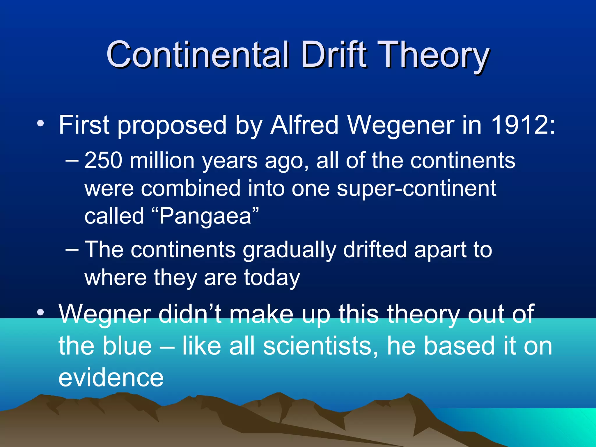 Continental Drift Plate Tectonics | PPT